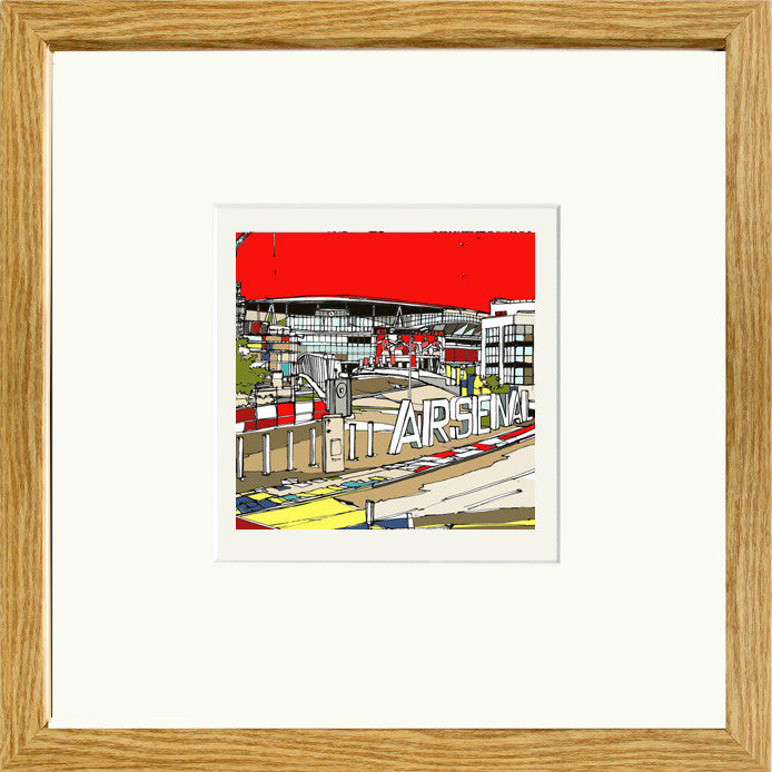 The Ashburton Grove Print | The Perfect Arsenal Gift | Arsenal Print ...