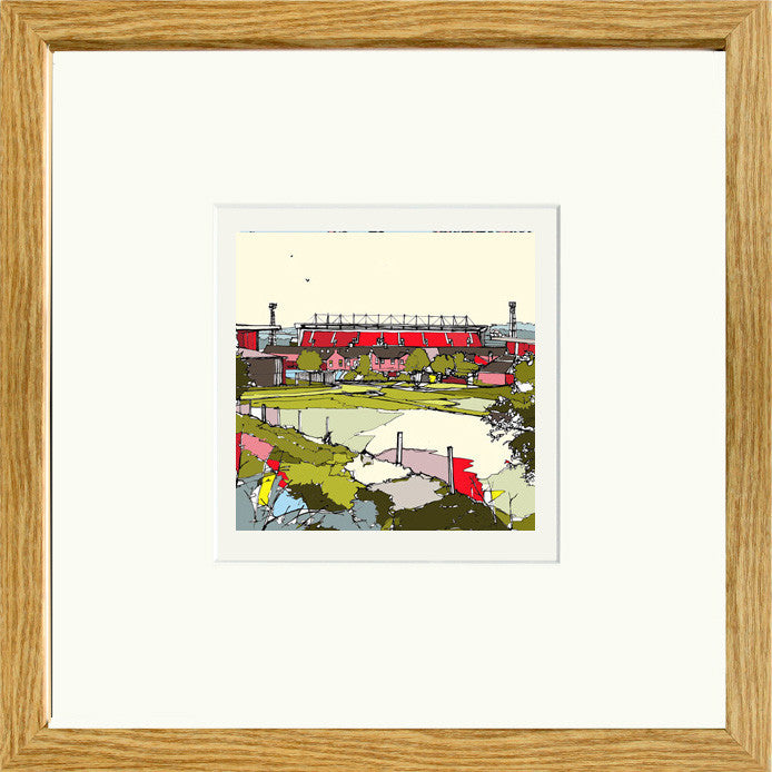 Oakwell Stadium Print | Barnsley Print | Barnsley Gift | URBAN COLOURS